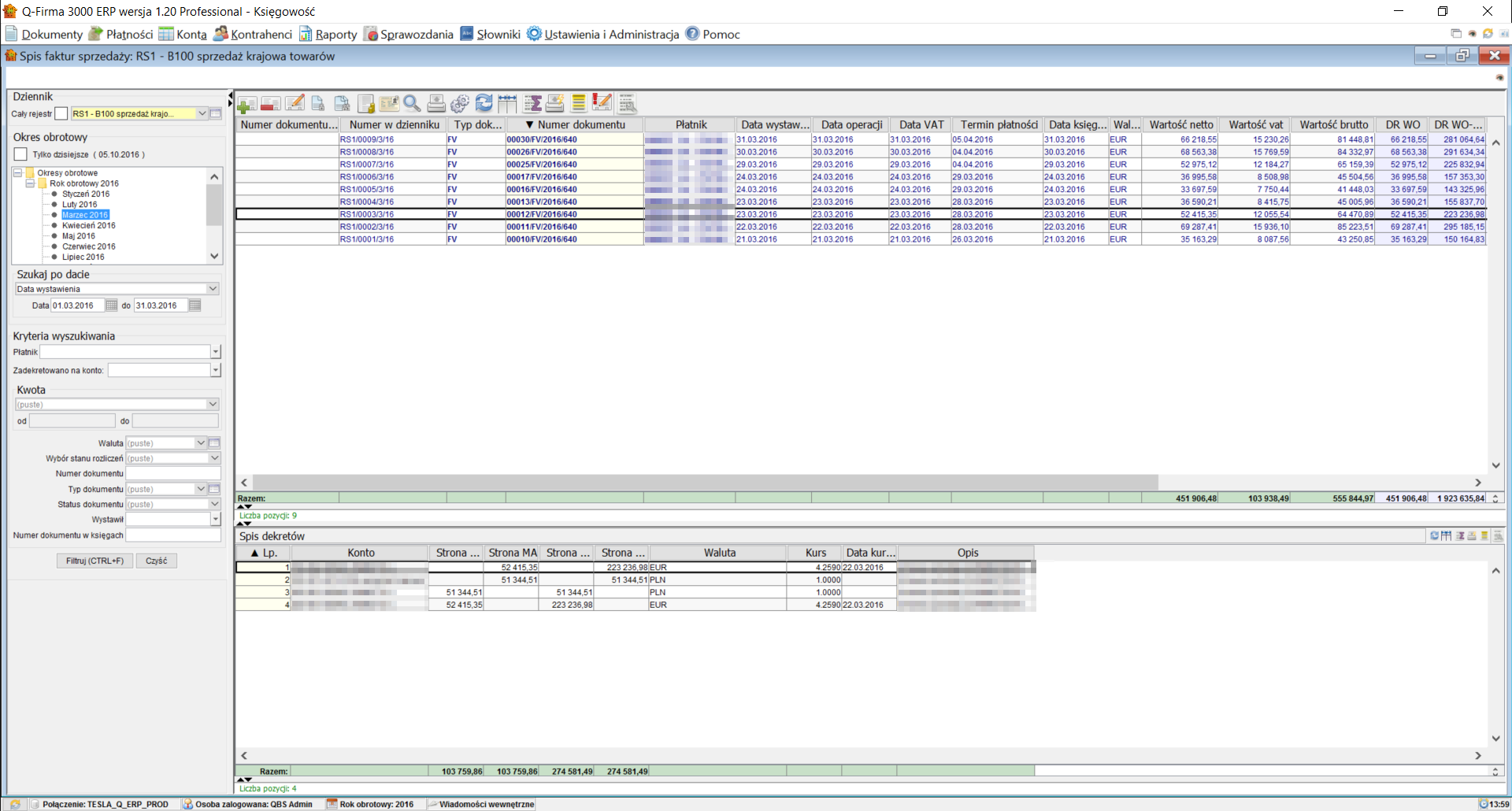 Q-Finanse Księgowość 3000 ERP